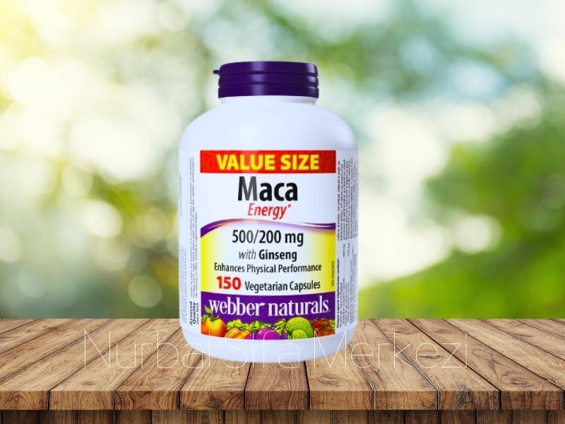 Maca Energy Ginseng ile 500/200 mg 150 Kapsül - 2,821.78 TL + KDV